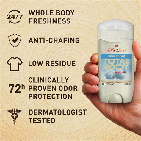Whole Body Deodorant Stick For Men Aluminum Free
