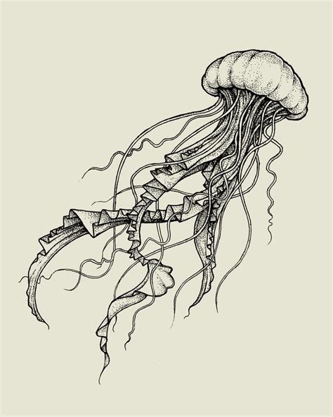 Jellyfish Art Print By Henry Bennett Tattoo Drawings Jellyfish Tattoo Jellyfish Art
