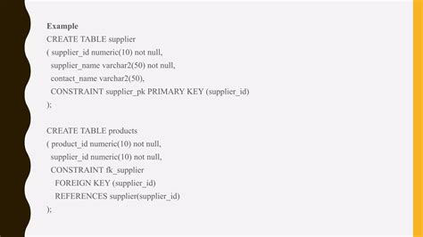 lecture 4 sql {basics keys and constraints} pptx