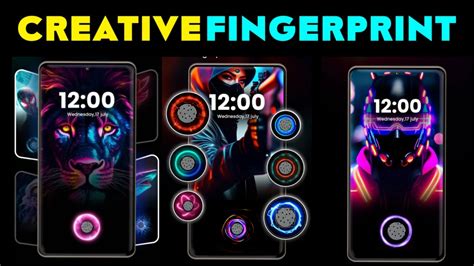 In Display Fingerprint Animation Quick Creative Fingerprint Unlock Neon Effects Ind Shorts