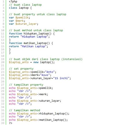 Cara Membuat Objek Dalam PHP Sepriano M Kom