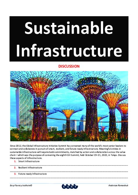 Pdf Sustainable Infrastructure