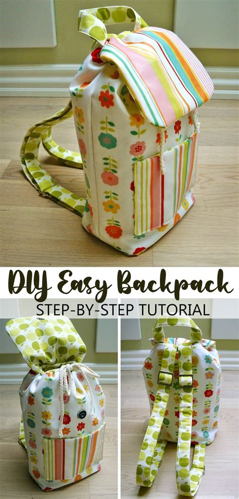 Backpack Bag Diy Tutorial Diy Backpack Pattern Backpack Pattern Sewing Diy Backpack