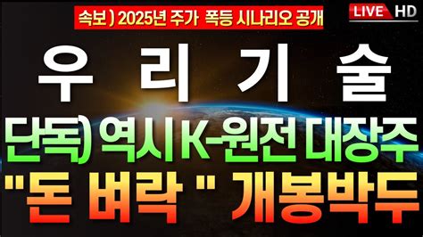 ♦️ 우리기술 긴급 ♦️ 폭등 시나리오 공개합니다 원전 주식콜센터 우리기술 우리기술 분석두산에너빌리티 우리기술 우리기술 체코 원전관련주블루오션 주식연구소