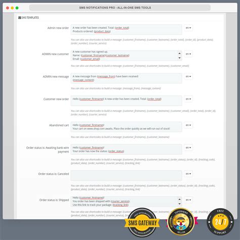 Sms Notifications Pro All In One Sms Tools Module For Prestashop