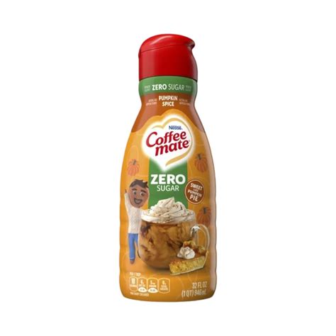 Coffee Mate Pumpkin Spice Zero Liquid Creamer 32oz 946ml Usa Bites
