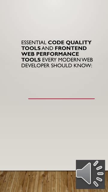 Essential Code Quality Tools And Frontend Web Performance Tools Every Modern Web Developer