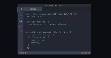 Nord Dark Pro By Curve Vs Code Themes