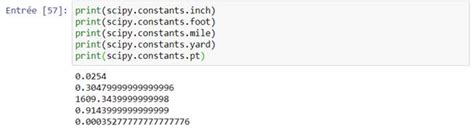 Tuto Python Scipy Manipuler Les Constantes Tutoriel Python