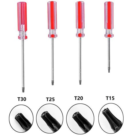 1pc Torx T5 T6 T7 T8 T9 T10 T15 T20 T25 T27 T30 Screwdriver With Hole Magnetic Screw Driver Home