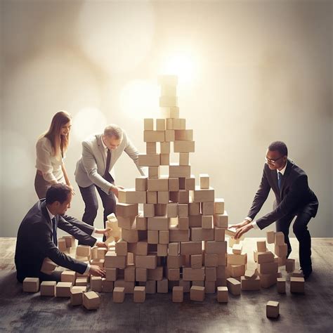 팀워크 와 전략 을 통해 성공 프리미엄 사진