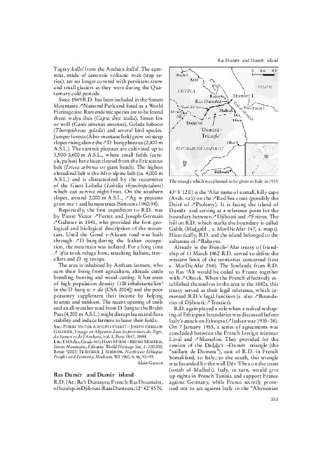 Pdf Ras Dumerá And Dumerá Island Afar Area Belonging To The Rahayta Sultanate Border Area