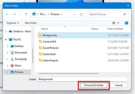 How To Set Up Slideshow Background In Windows 11 Picture Folder