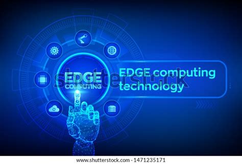 Edge Computing Modern Technology On Virtual Stock Vector Royalty Free 1471235171 Shutterstock