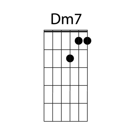 Dm7 Guitar Chord Icon Vector 39654514 Vector Art At Vecteezy