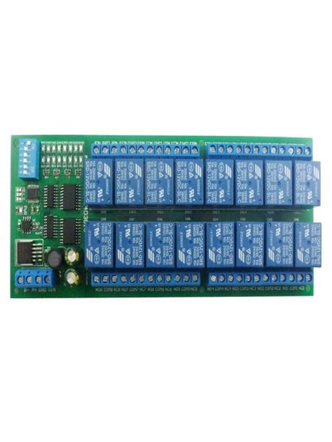 R4d3b16 16ch 12v 10a Din Rail Box Plc Expansion Board Rs485 Modbus Rtu Relay Module R4d3b16
