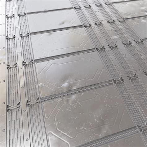 Damaged Metallic Sci Fi Floor Texture 4174 Lotpixel