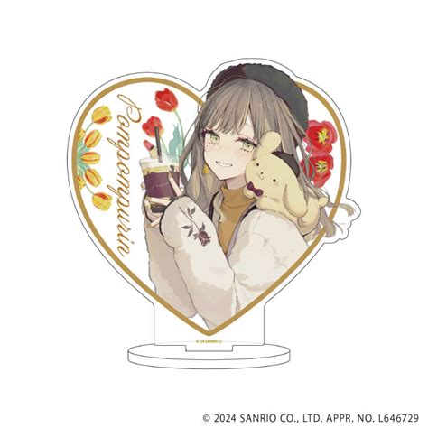アクリルスタンド「赤倉×サンリオキャラクターズ」24ポムポムプリン描き下ろしイラスト｜アニメ・キャラクターコラボグッズのecならeeo