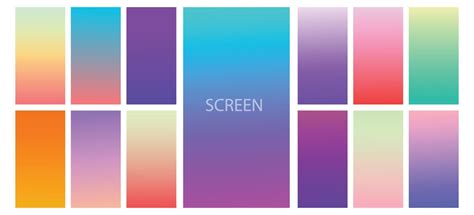 Modern Screen Vector Gradient Background Vibrant Smooth Color Gradient