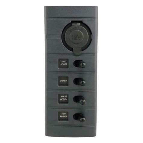 Connex Switch Panel 4 Way With 12v Accessory Socket