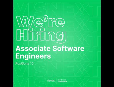 Software Career Hiring Associatesoftwareengineer Visnext Job Freshgraduate Opportunities