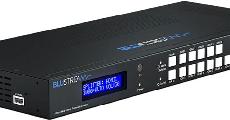 Blustream 11 Input 2 Output Multi Format Presentati MFP112 B H