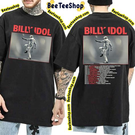 Billy Idol Tour Dates Double Side Trending Unisex Shirt Beeteeshop