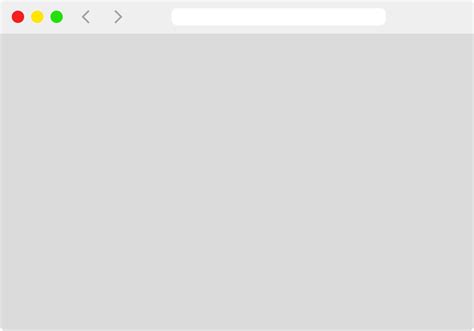 Browser Window Icon Set Web Browser Window Mockup User Interface Template Light Modern Design