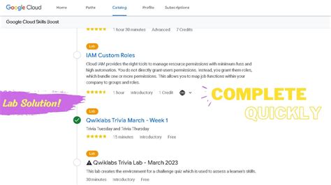 Qwiklabs Trivia March Week Challenge Lab Solution Google Arcade Swags Complete Quickly