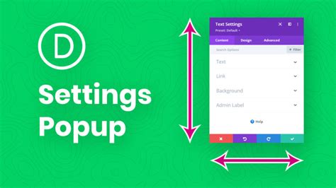 How To Set The Default Height Width And Position Of The Divi Builder Settings Popup Tutorial