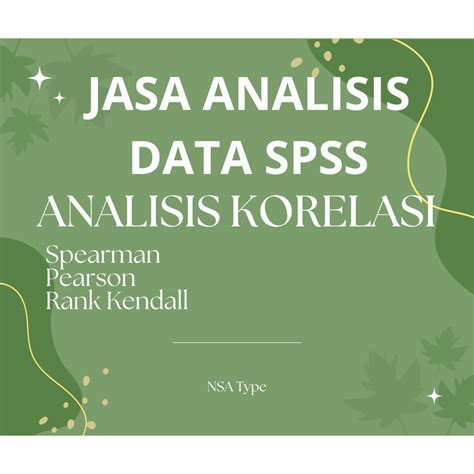 Jual Jasa Analisis Korelasi Spssanalisis Hubunganspearmanproduct