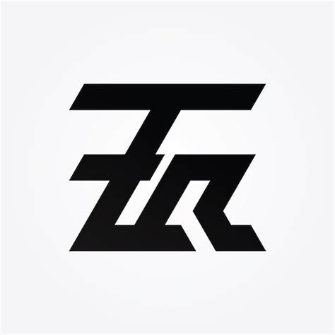 Premium Vector Abstract Initial Letter Er Or Re Logo In Black Color Isolated In White Background