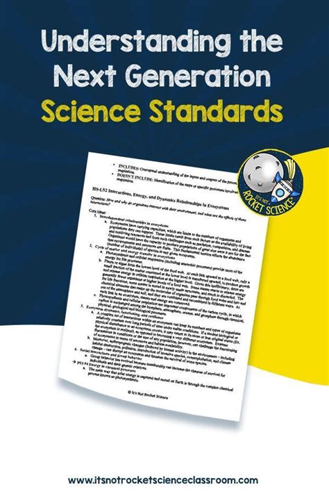 Understanding The Next Generation Science Standards Artofit