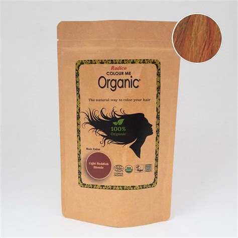 Light Reddish Blonde 100 Organic Hair Color Radico Usa