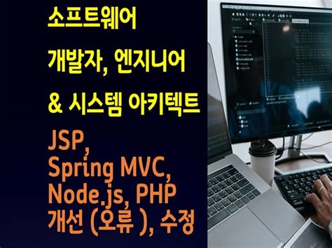 jsp spring node php 사이트 유지보수 크몽