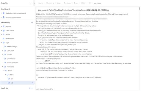 Logs Dynamicweb Developer Documentation