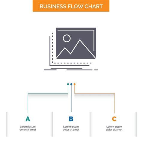 Gallery Image Landscape Nature Photo Business Flow Chart Design With 3 Steps Glyph Icon For
