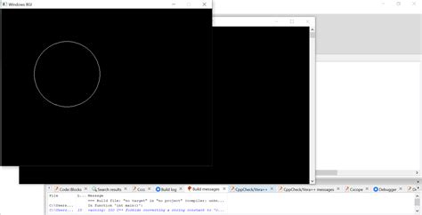 c codeblocks isn t showing graphics window stack overflow