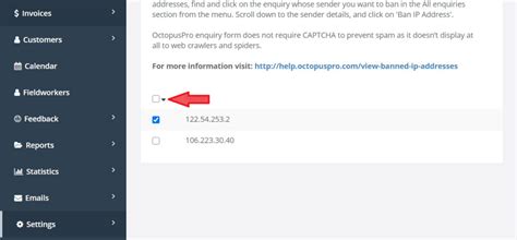 Viewing And Managing Banned IP Addresses OctopusPro