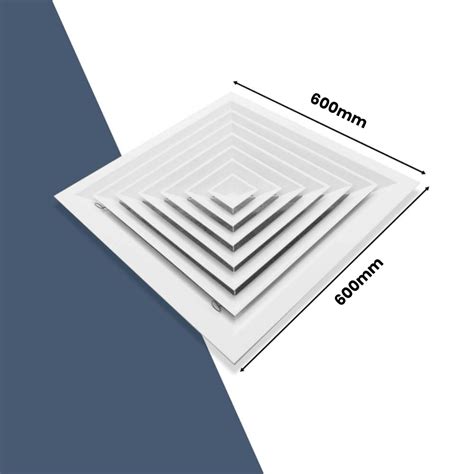 Suspended Ceiling Louvre Face Diffuser 450 X 450mm For 600 X 600mm