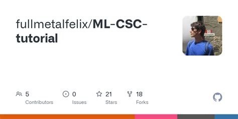 Github Fullmetalfelixml Csc Tutorial