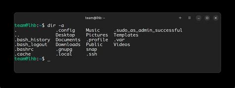 Dir Command In Linux Examples