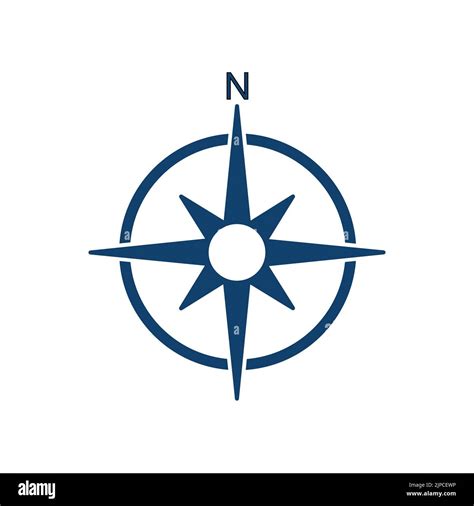 Wind Rose Vector Compass On An Isolated Background Direction North West South East Vector