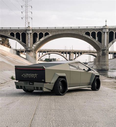 First Insane Wide Body Cybertruck Kit Installed Tesla Cybertruck