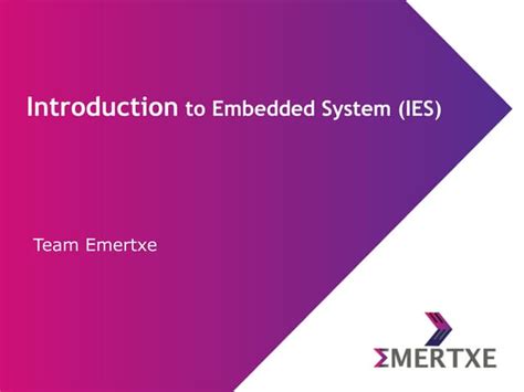 Introduction To Embedded System Pdf