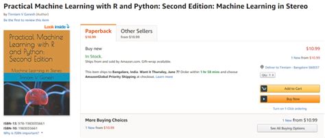 My Book ‘practical Machine Learning In R And Python Second Edition On Amazon Giga Thoughts