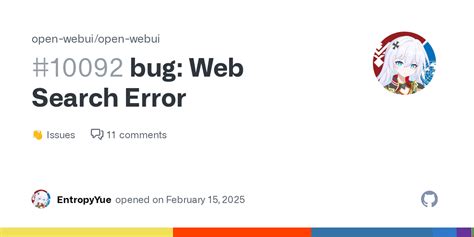 Bug Web Search Error Open Webui Open Webui Discussion GitHub