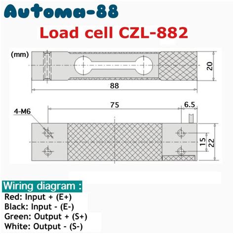 Jual Loadcell 40kg Load Cell 40 Kg Spare Part Sensor Timbangan Digital