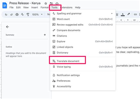 Here S How To Automatically Translate Your Documents On Google Docs