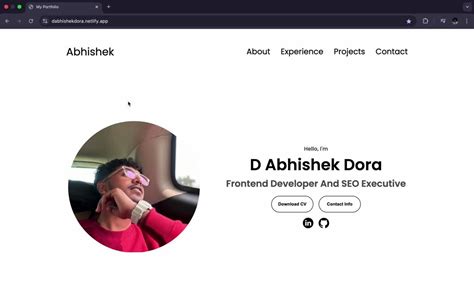 D Abhishek Dora On Linkedin Webdevelopment Html Css React Java Seo Portfolio